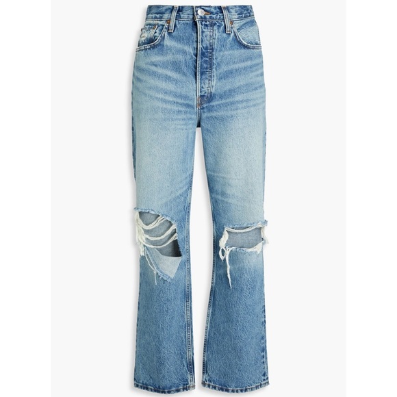 Re/Done | Jeans | Nwt 325 Redone 9s High Rise Loose Destroyed Denim ...